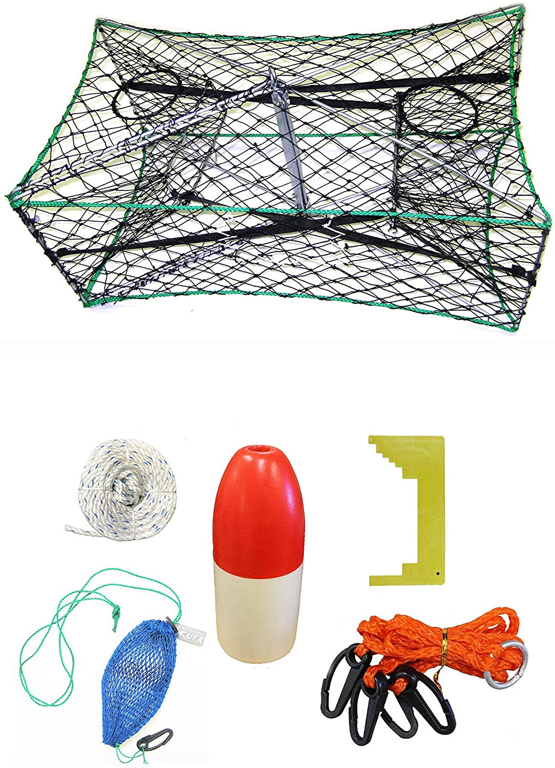 32-x16-x12-galvanized-foldable-crab-trap-accessory-kit-comnbo-s33-cam14