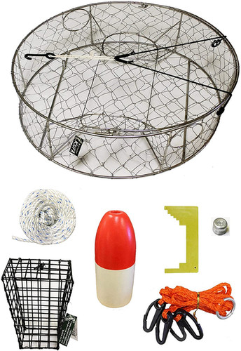 Kufa Sports Stainless Steel Wire Crab Trap with anode & accessories ...