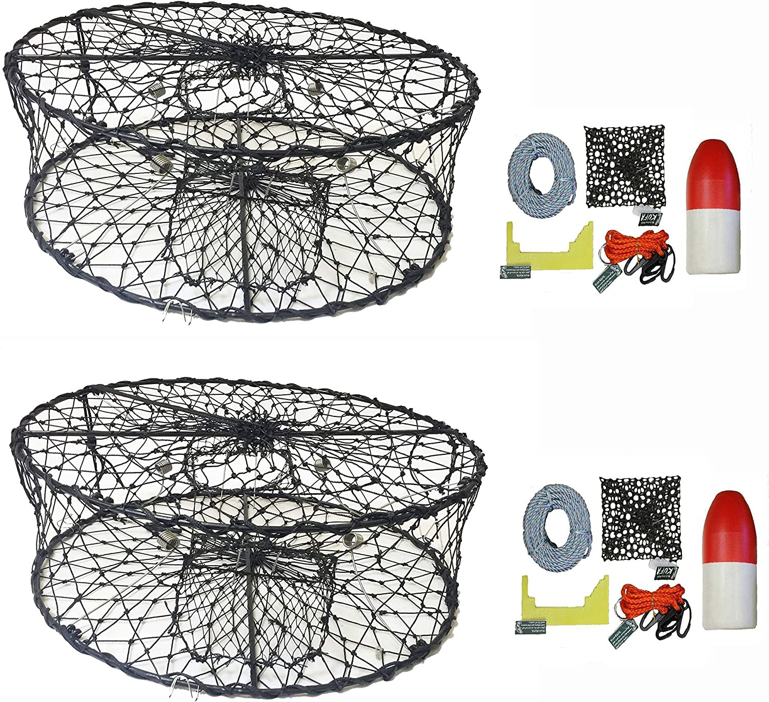 2-pack-of-foldable-crab-trap-30-x10-h-accessories-combo-ct50-cac3-x2