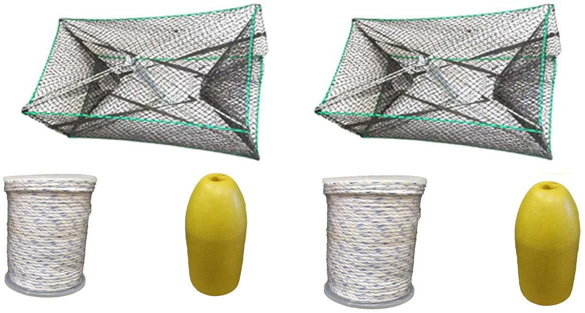 2-pack-galvanized-steel-foldable-prawn-trap-with-line-floats-s32-fym400-x2