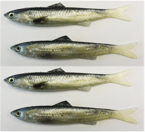 Kufa Sports Artificial Bait 5" Tunable Anchovy fishing bait (4pcs/pack ...