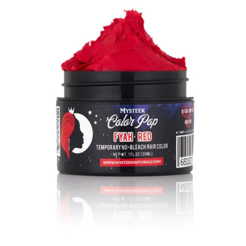 Mysteek Naturals Color Pop Fyah Red, Hair Dye, Highlights, Styler