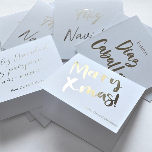Foil folded cards personalizadas (10 pz.) | WPrints
