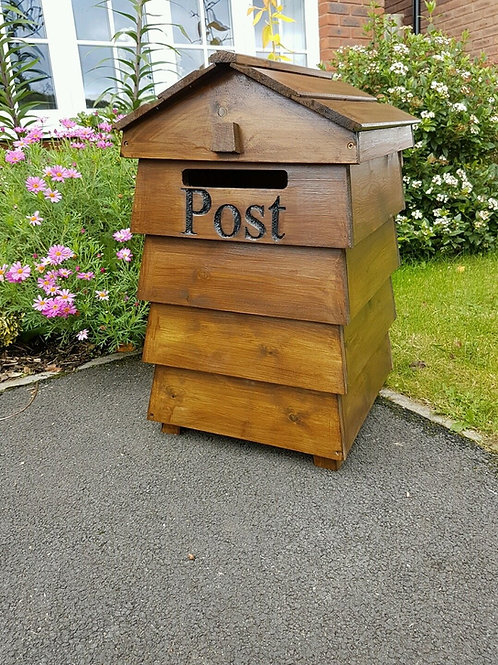 Beehive Stained Post Box | bespokegarden