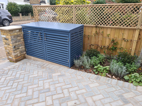 Slatted dust bin store | wheeliebinstore