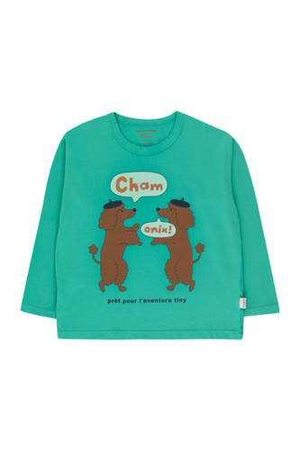Tiny Cottons Chamonix Poodles Tee (Emerald) | Jean + Hadley