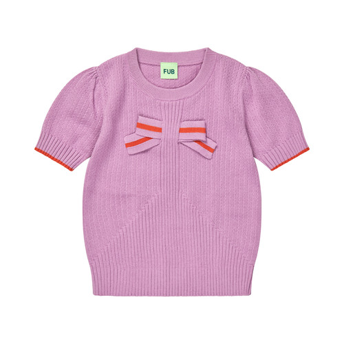 FUB Bow Tee (Orchid) | Jean + Hadley