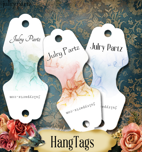 60 •Hang Tags• 1.75x4 inch•NECKLACE HOLDERS•Fold Over Tags• | julry partz