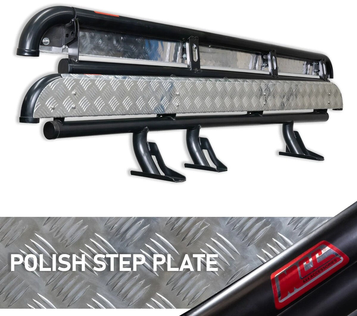 Standard 030-09 Side Steps Sand Black Toyota Hilux 2005-2015 fitting ...