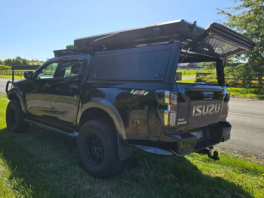 Bushtech Aluminium Canopy for Isuzu Dmax 2019 to 2024. Black | Altitude ...
