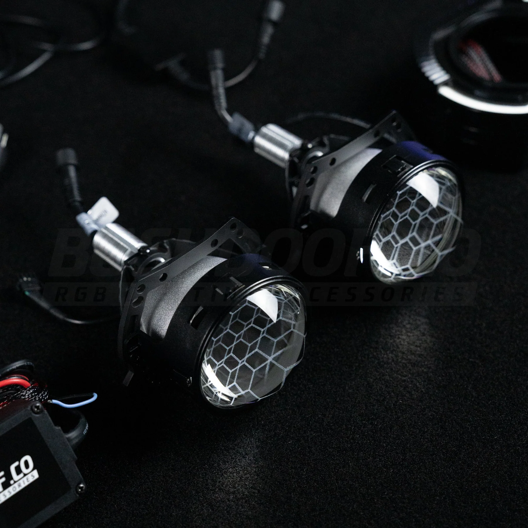 BushDoof Bi-LED 'Angry Eye' Headlight Retrofit DIY Kit | Altitude Off Road