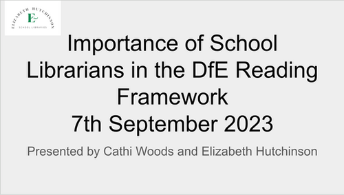 Unpacking the DfE Reading Framework Webinar | Elizabeth Hutchinson Unpacking the DfE Reading Framework Webinar | Elizabeth Hutchinson