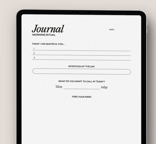 Morning Ritual Journal Template | Leonora Estudio