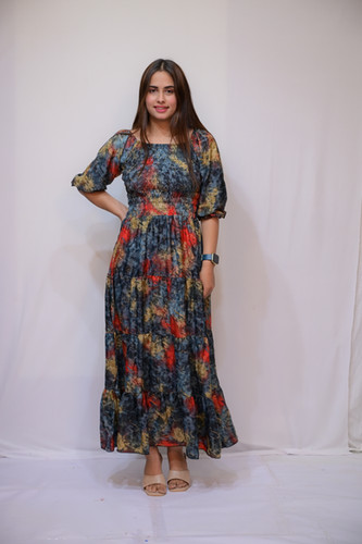 full bobin vibrant colour dress | Unique Pushkar