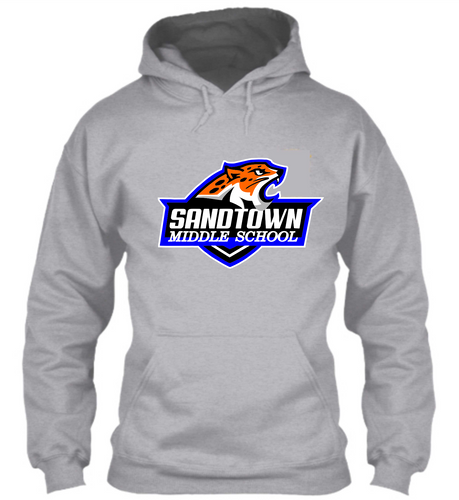 6th Grade Grey Hoodie (New Logo) | Sandtown Middle