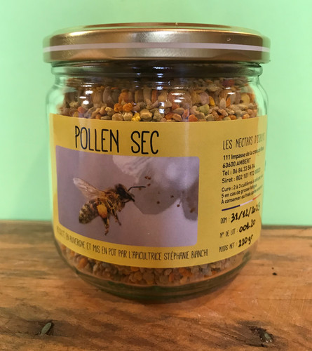 Pollen sec de fleur montagne 220 gr | Les Nectars d'Isalys