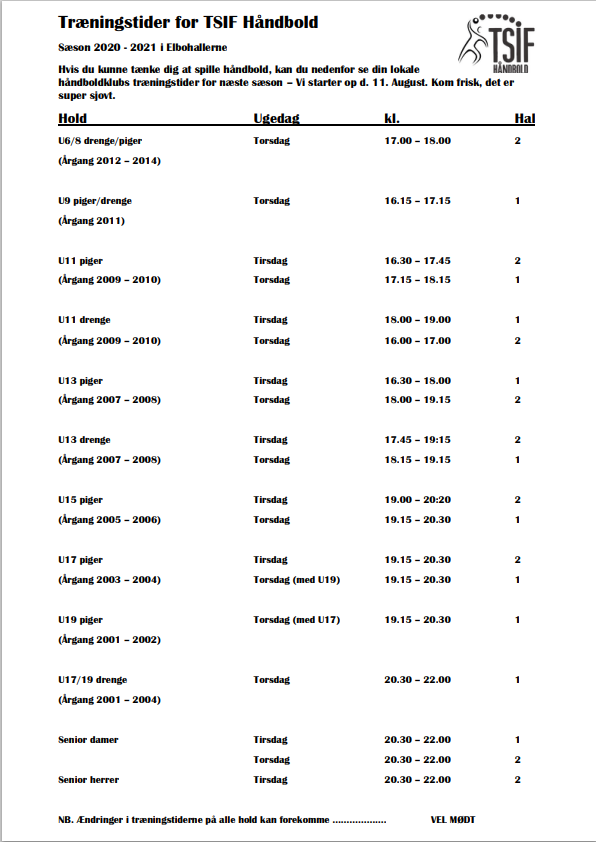 Nyheder | TSIF Håndbold