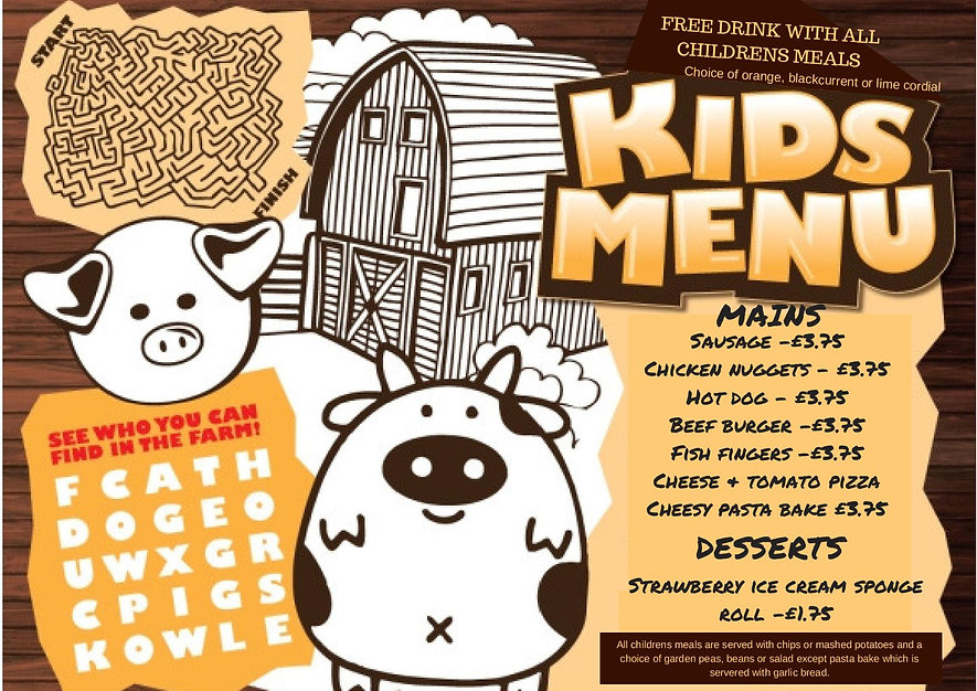 MENU'S | The Same Yet Inn