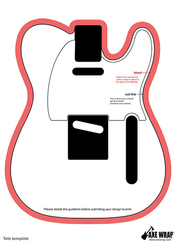 Tele Body Template | Axe Wrap