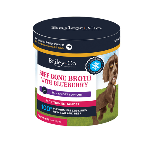Bailey+Co フリーズドライ ビーフボーンブロス ブルーベリー 【皮膚と被毛ケア】30g ベイリーコー | Monamour SELECT