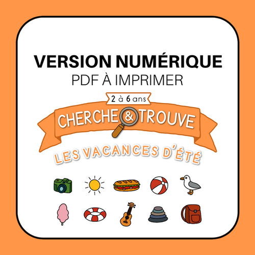 PDF 🔎 Cherche & Trouve 🌞 Les vacances d'été | MEA Book