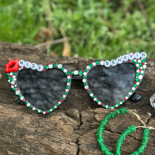 Miss Behavin Sunnies | Glitter Over Nola