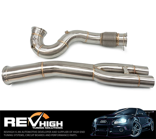 2017+ Audi RS3 8V 2.5L TTRS EA855 Downpipe Dump Down Pipe Exhaust Decat ...