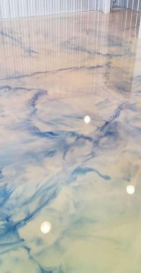 Reflector enhancer floor. Durable long lasting floor coating