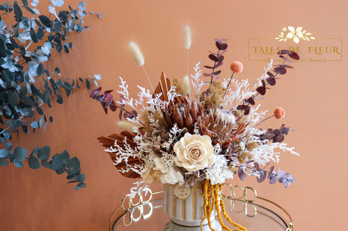 Rustic Whisper - Dried/ Preserved Foliages +Hancrafted Rose | Tales De ...