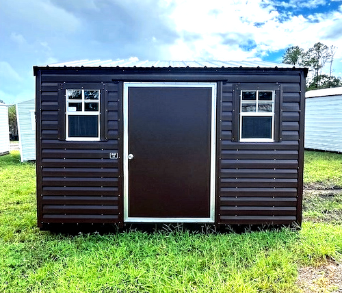 10 x 12 Forever Series Lark Metal Shed with Electric 319681 | Better ...