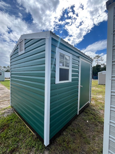 8x 10 Forever Series Lark Side Entry Metal Garden Shed 319680 | Better ...