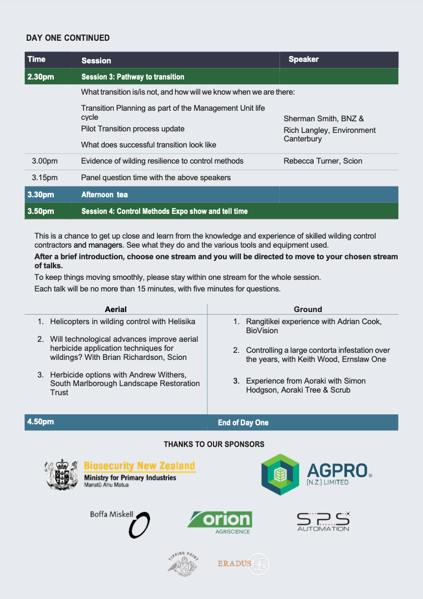 National Wilding Pine Conference 2024 in Taupo