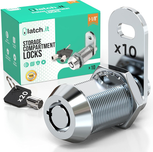 10 Pack Compartment Locks | (5/8", 7/8", & 1 1/8") | LATCH.IT
