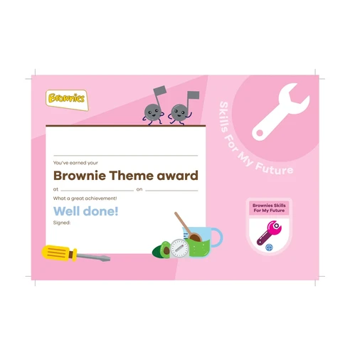 Brownie theme award certificates | Worcester Div Depot