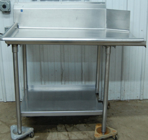142-0869 Hobart 45 3/4" Stainless Steel Left Side Dish Washer Table | GES