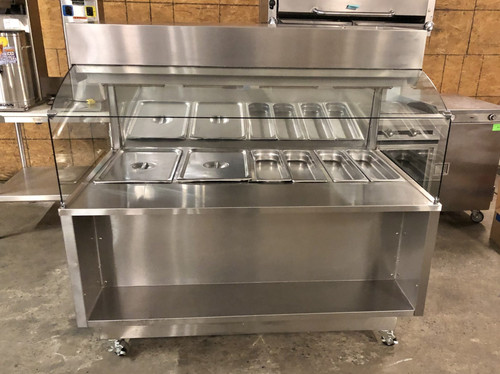 1-0613 BKI MHB-4 Self Service 3-Pan Hot Food Bar | GES