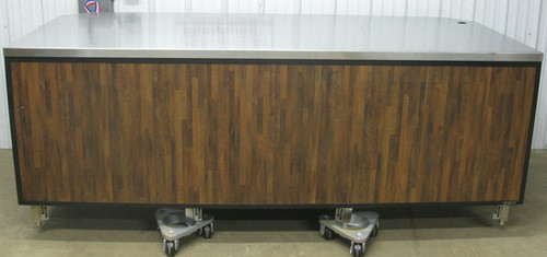 142-0777 Amtekco 8′ Stainless Steel Grocery Counter Table | GES