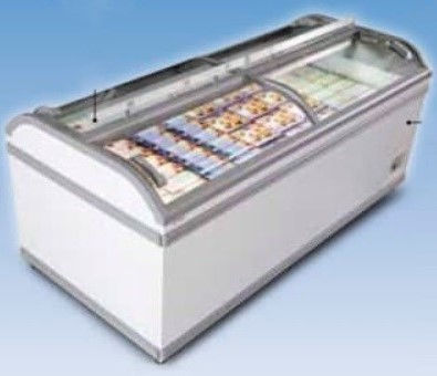 194-0074 AHT Manhattan 210 Multi Temp Self Contained Cooler-White | GES