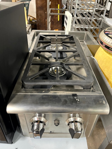 72-0380 Capital CG1238SBL Natural Gas Double Burner Countertop Stove | GES