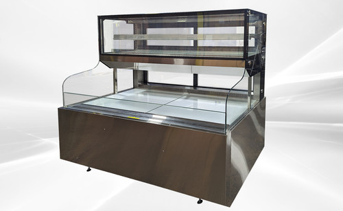 171-0289 71" Open Air Self Contained Over Under Deli Sandwich Case ...