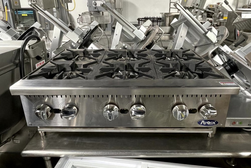 72-0182 Atosa ATHP-36-6 36” Gas Countertop Range | mainsite