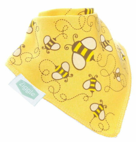 Ziggle Honey Bees Dribble Bib | Busy Creative Bees