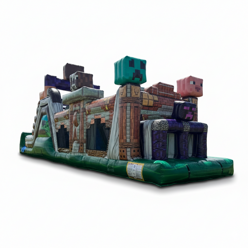 Pixelated Obstacle Couse | 208 Party Time Rentals Lead