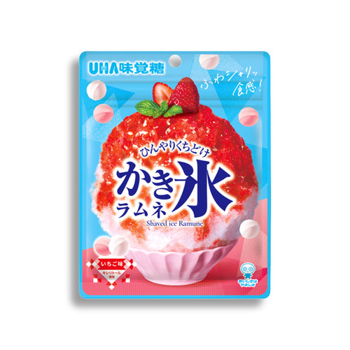 UHA Strawberry Shaved Ice Flavour Ramune Candy 27g | Sweetie Bear ASC
