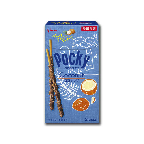 GLICO Pocky Coconut Flavour Chocolate Biscuit Sticks 44.2g | Sweetie ...