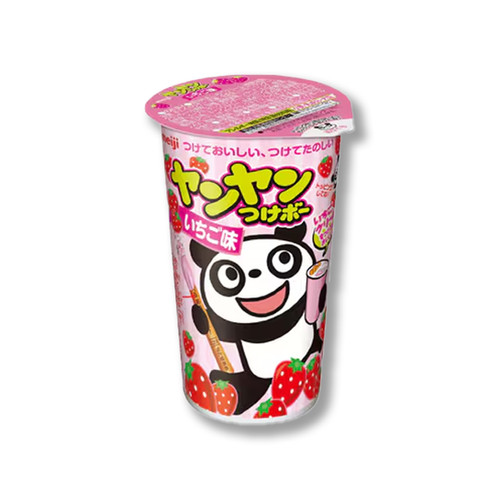 MEIJI Yan Yan Japan Edition Strawberry Flavour Chocolate Biscuits 48g ...