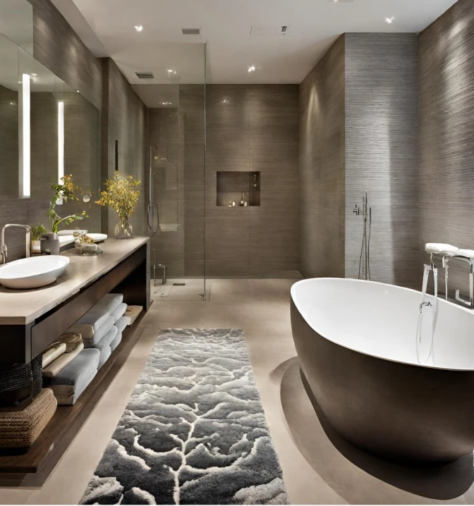 Upgrade Your Bathroom's Look: Easy Rug Placement Ideas