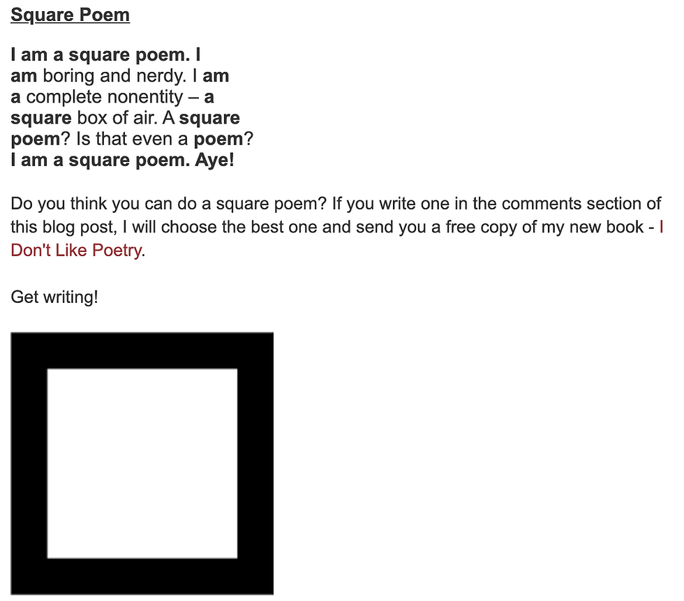 Square Poems