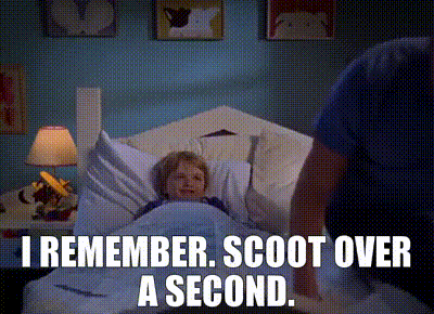 SCOOT OVER : 영어 관용표현