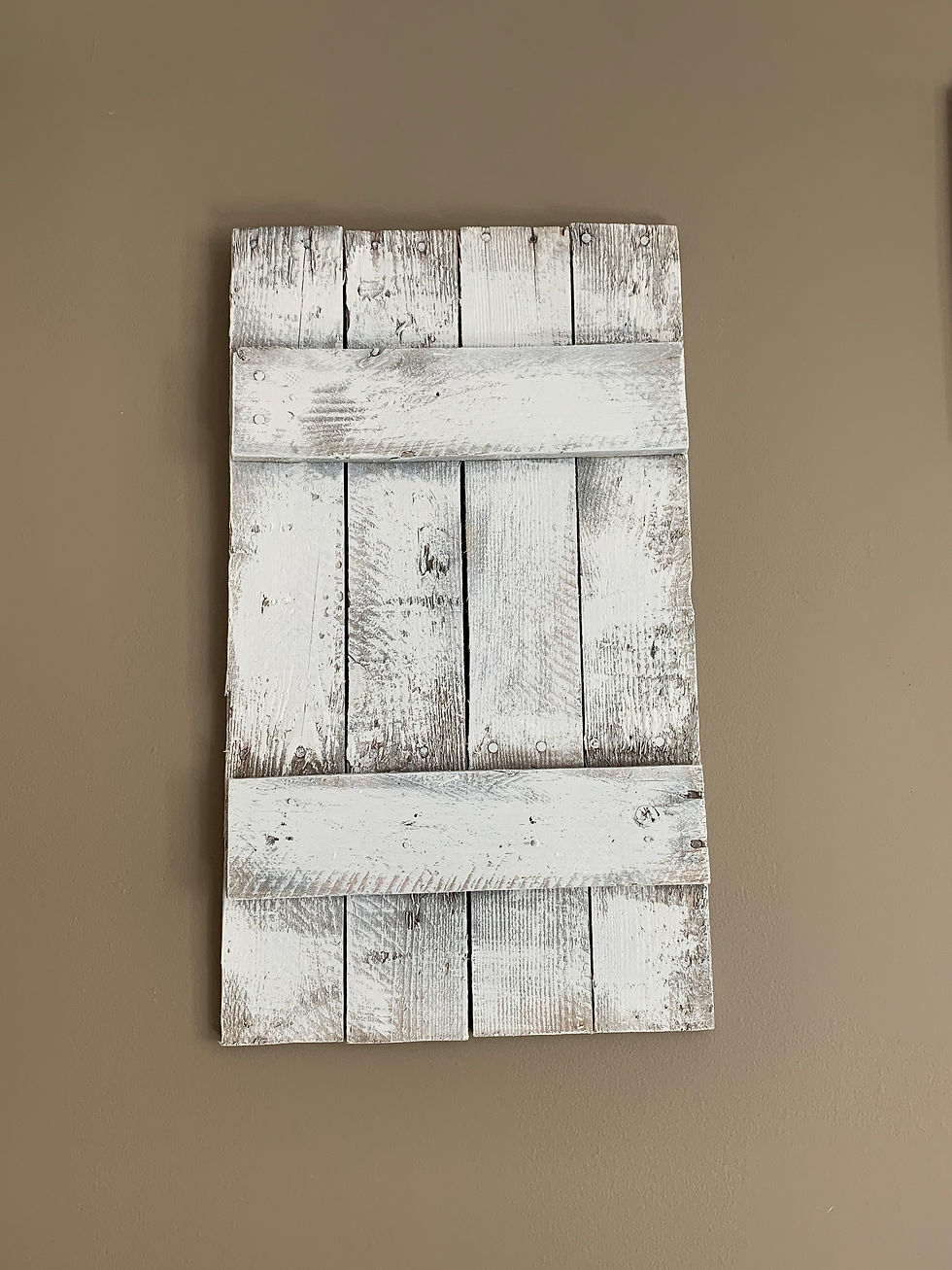 Custom Made Rustic Farmhouse Wood Shutter | Booboo Barnwood Desi